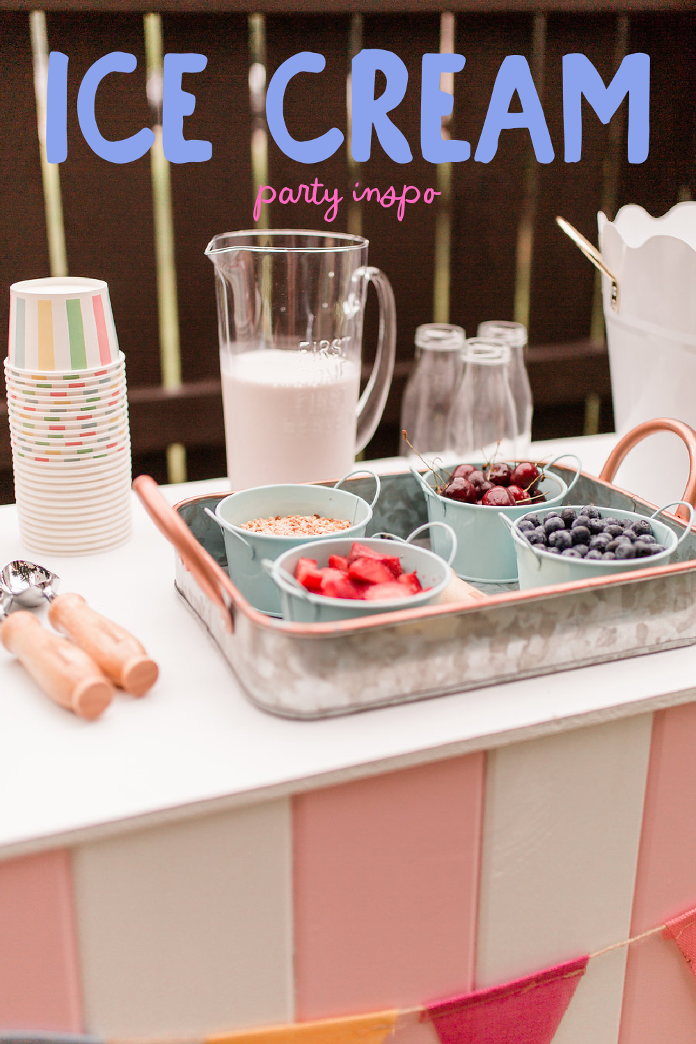 hosting an ice cream party - amanda party + home