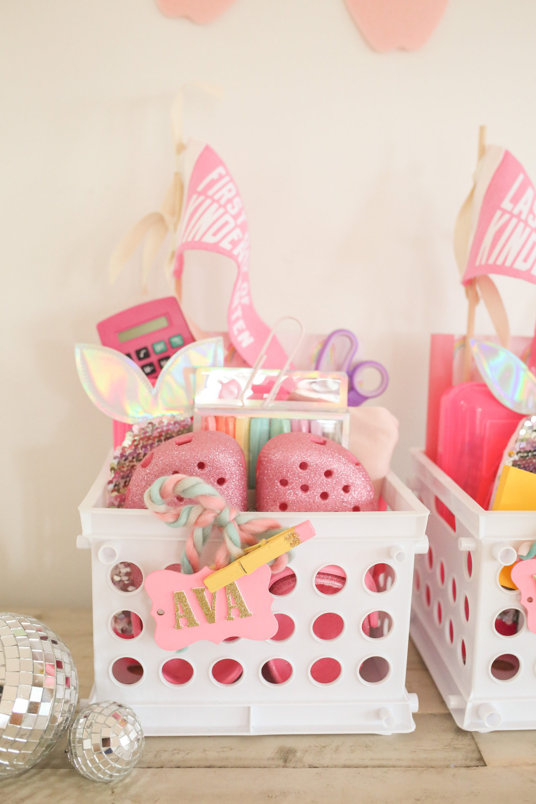 How to Make Back to School Baskets - amanda party + home