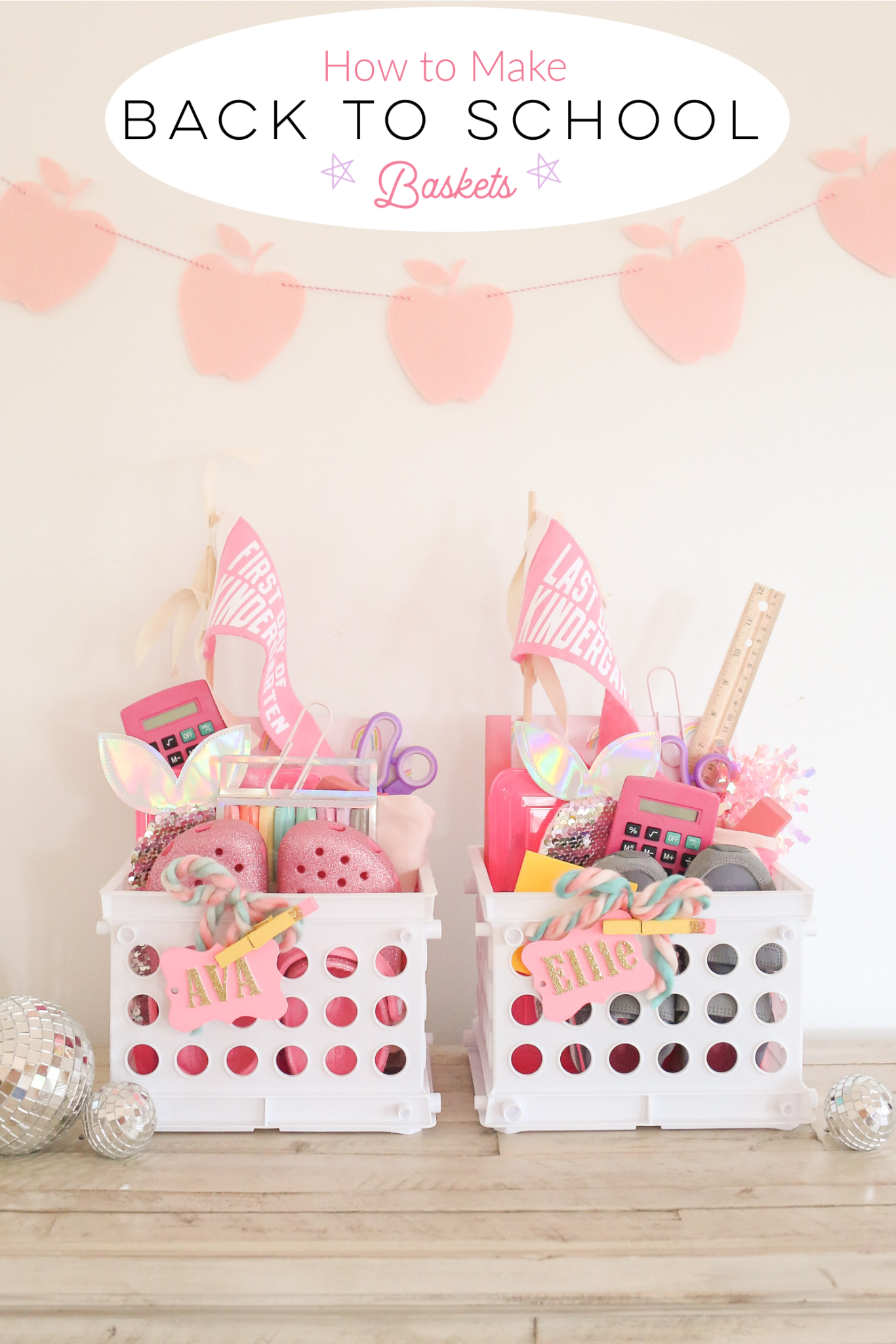 How to Make Back to School Baskets - amanda party + home