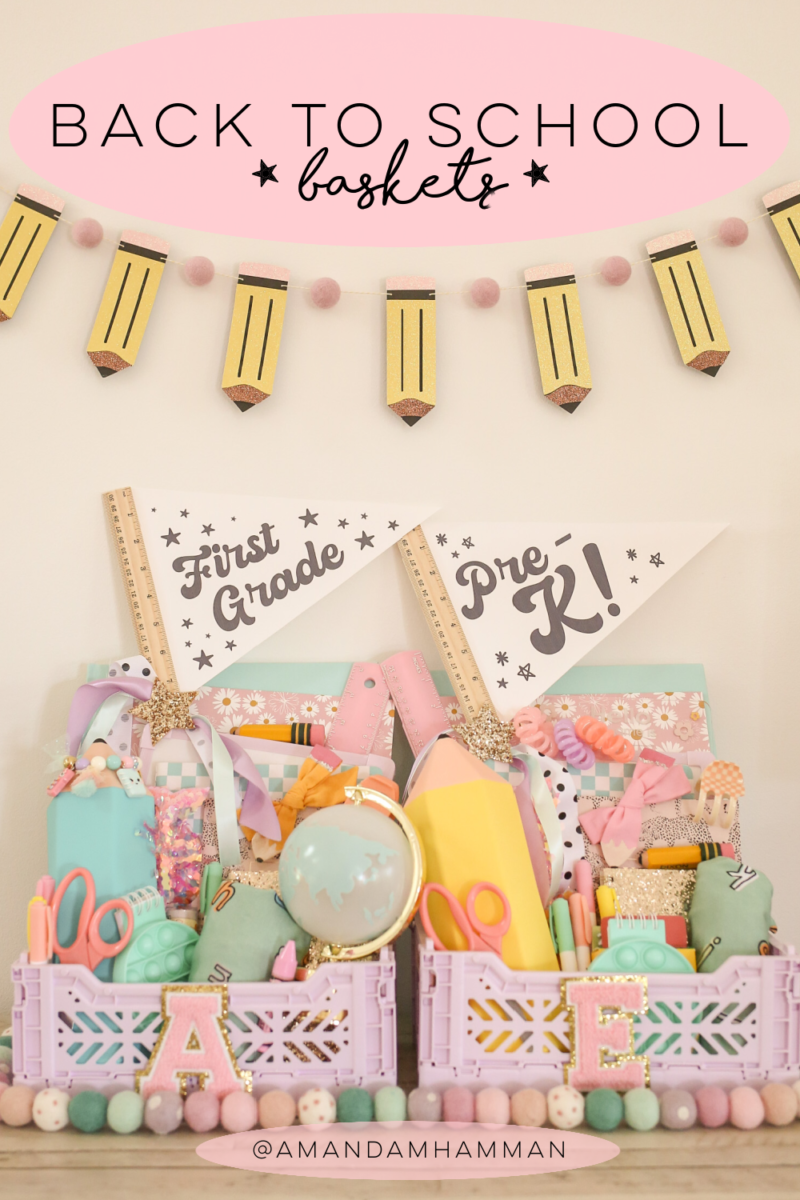 Back to School Baskets - amanda party + home