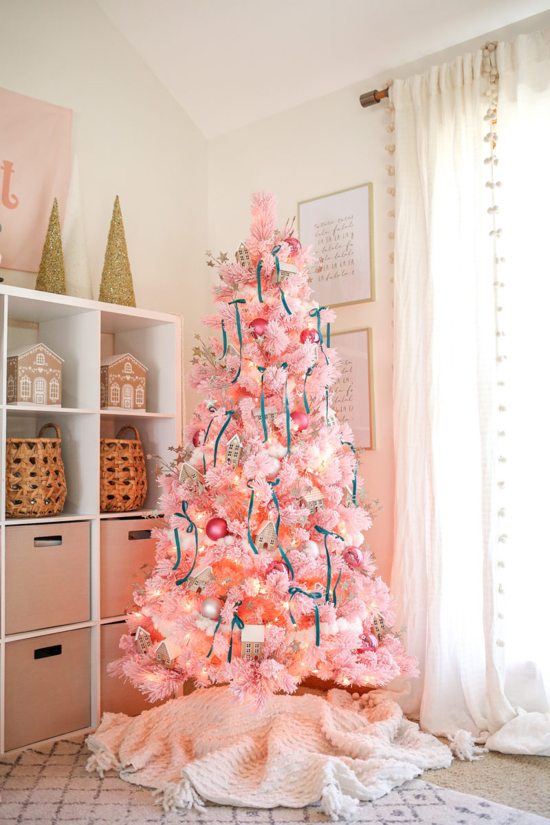 Our Pink Christmas Tree - amanda party + home