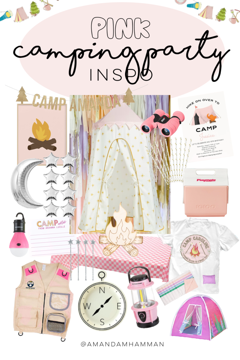 Pink Camping Party Ideas - amanda party + home