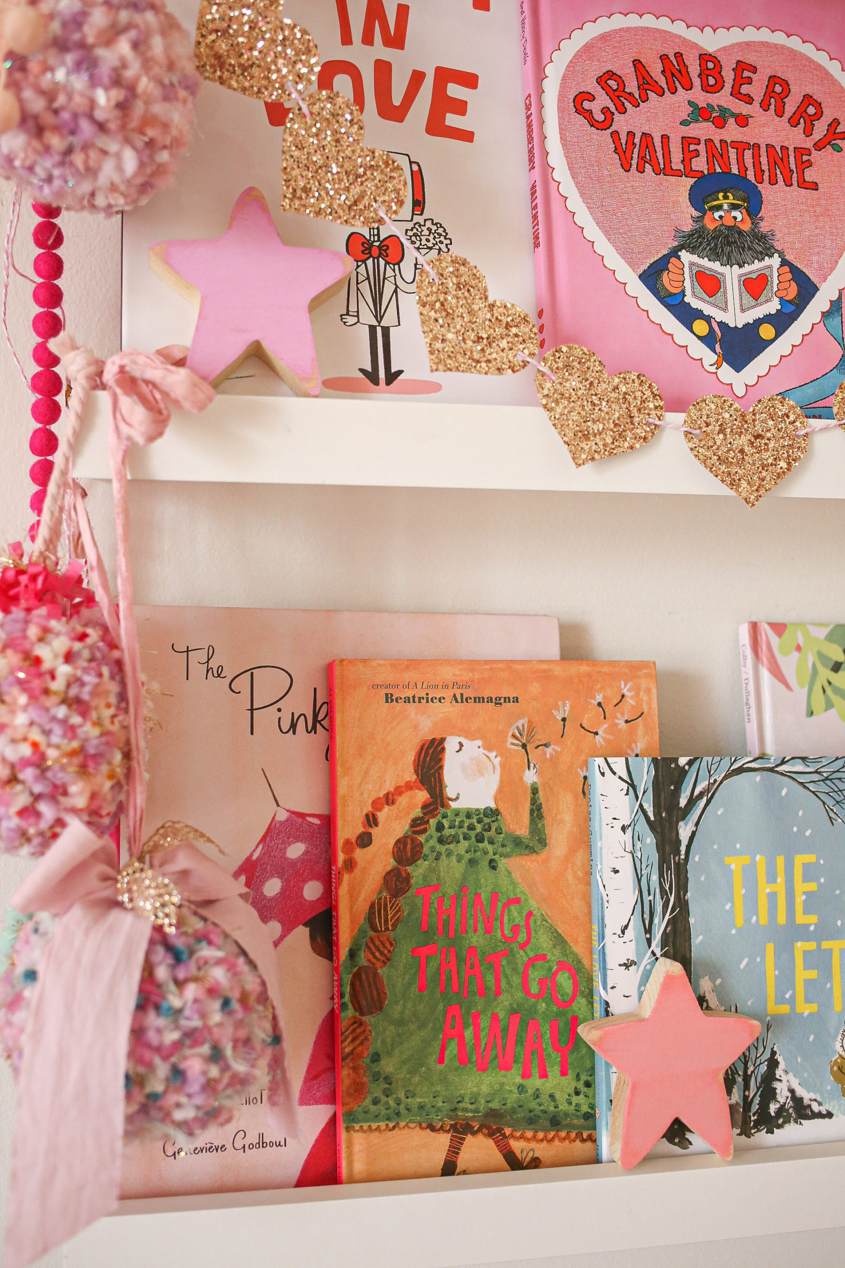 Valentine’s Day Bookshelf Reveal! - amanda party + home