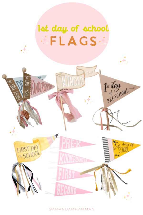 First Day of School Flags - amanda party + home