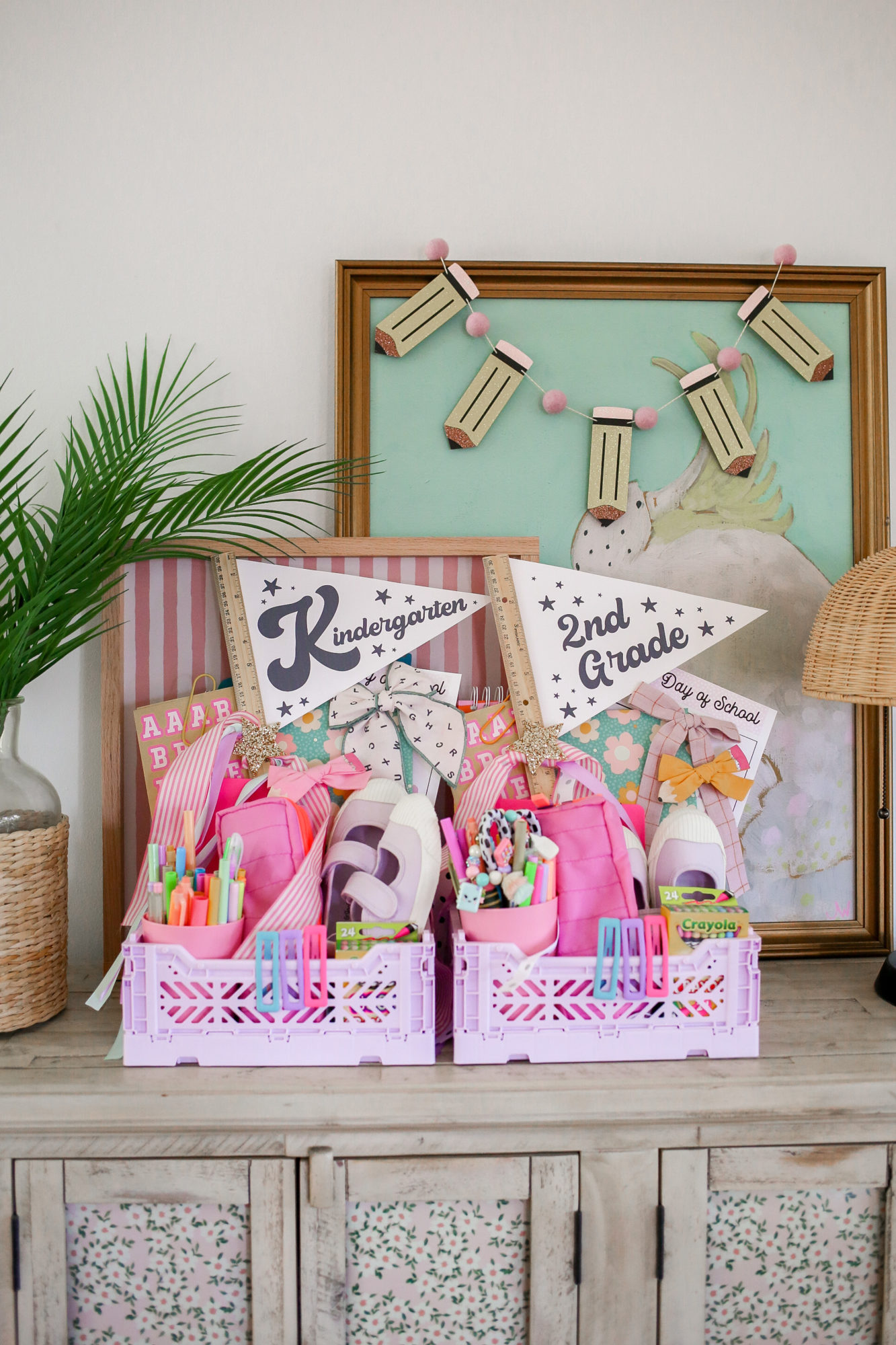 Back to School Baskets - amanda party + home