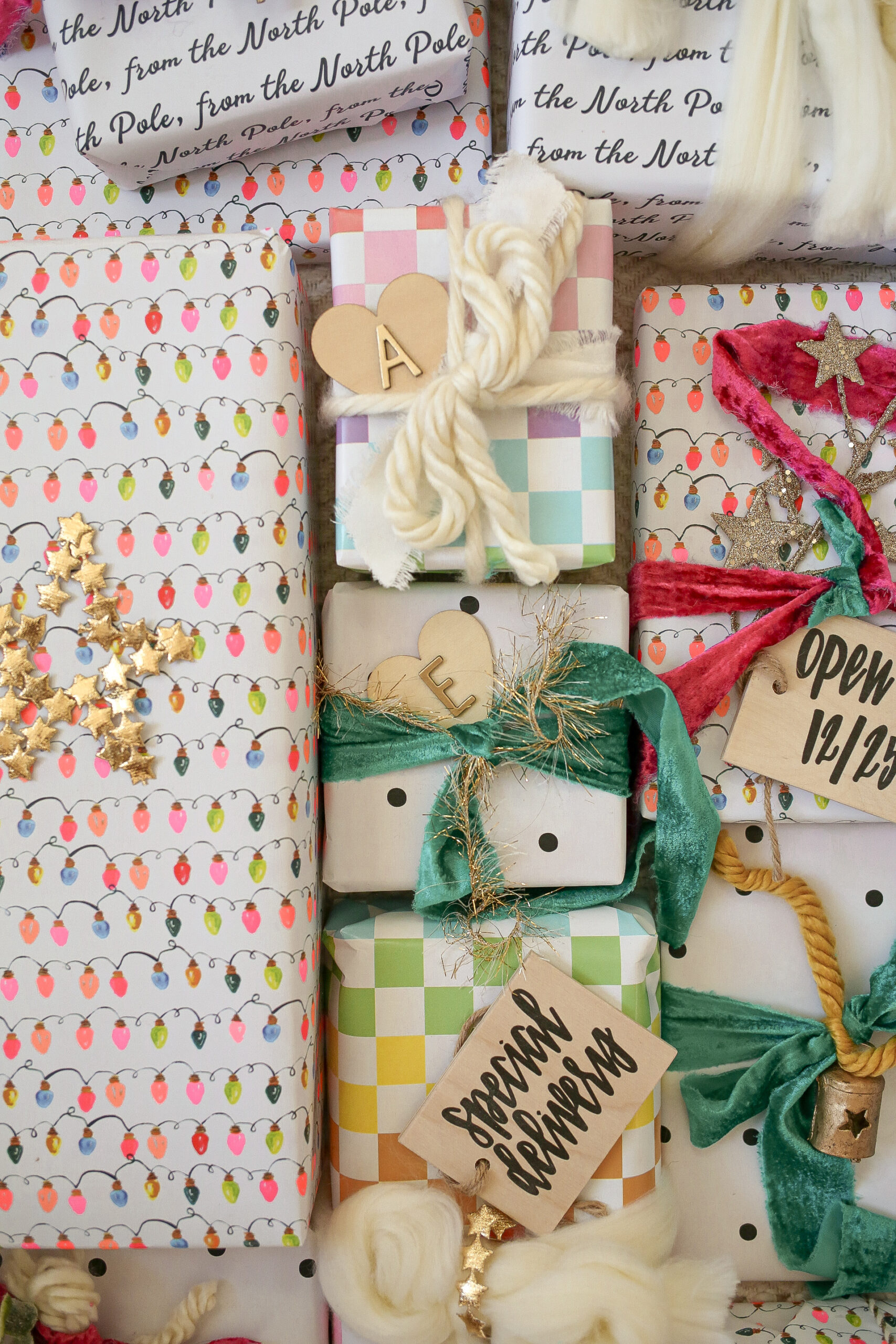 Cute + Colorful Christmas Wrapping - amanda party + home