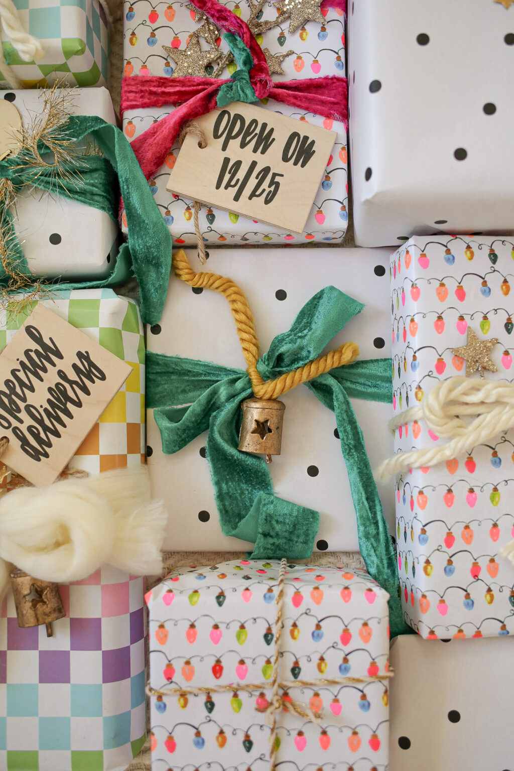 Cute + Colorful Christmas Wrapping - amanda party + home