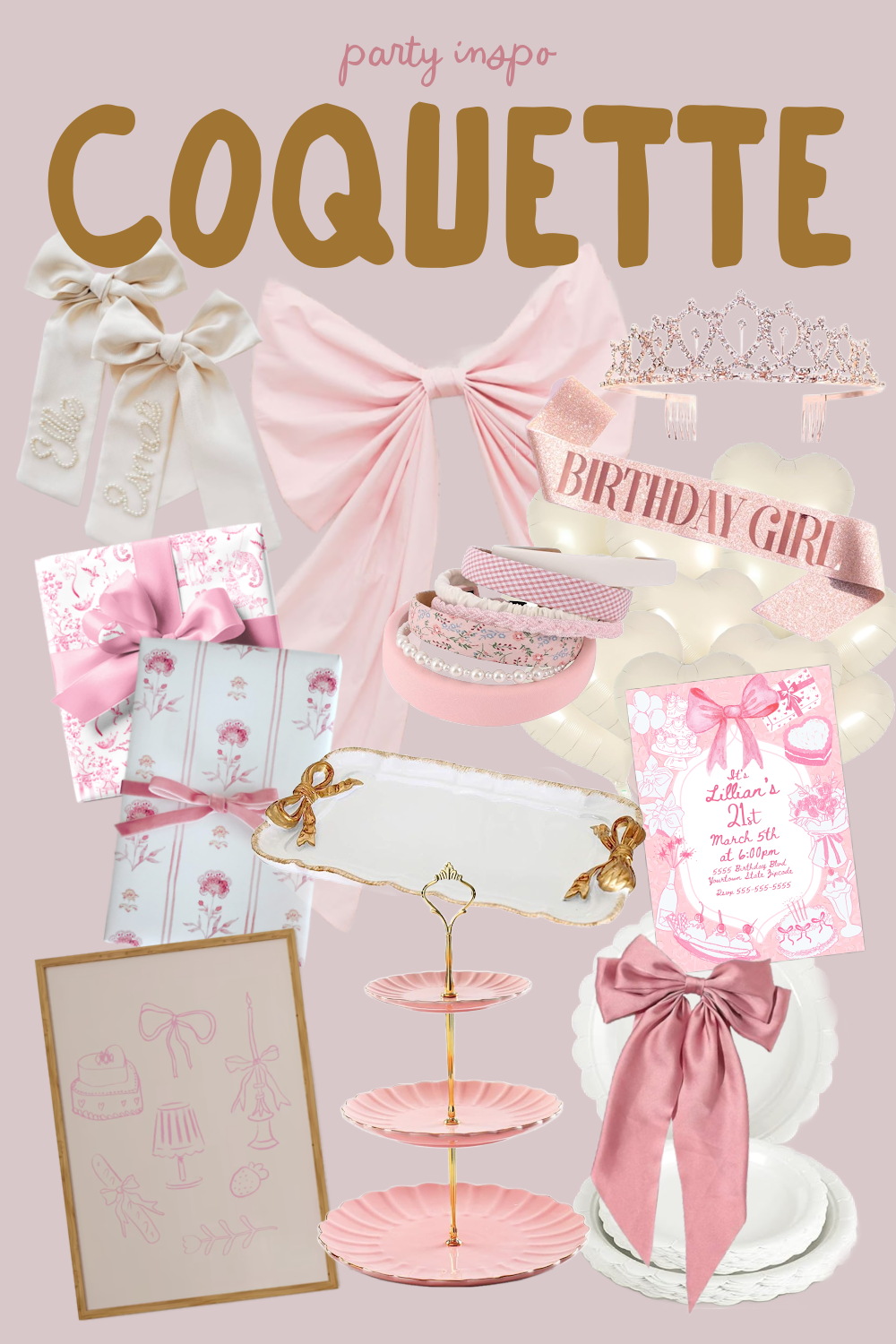 Coquette Birthday Party - amanda party + home