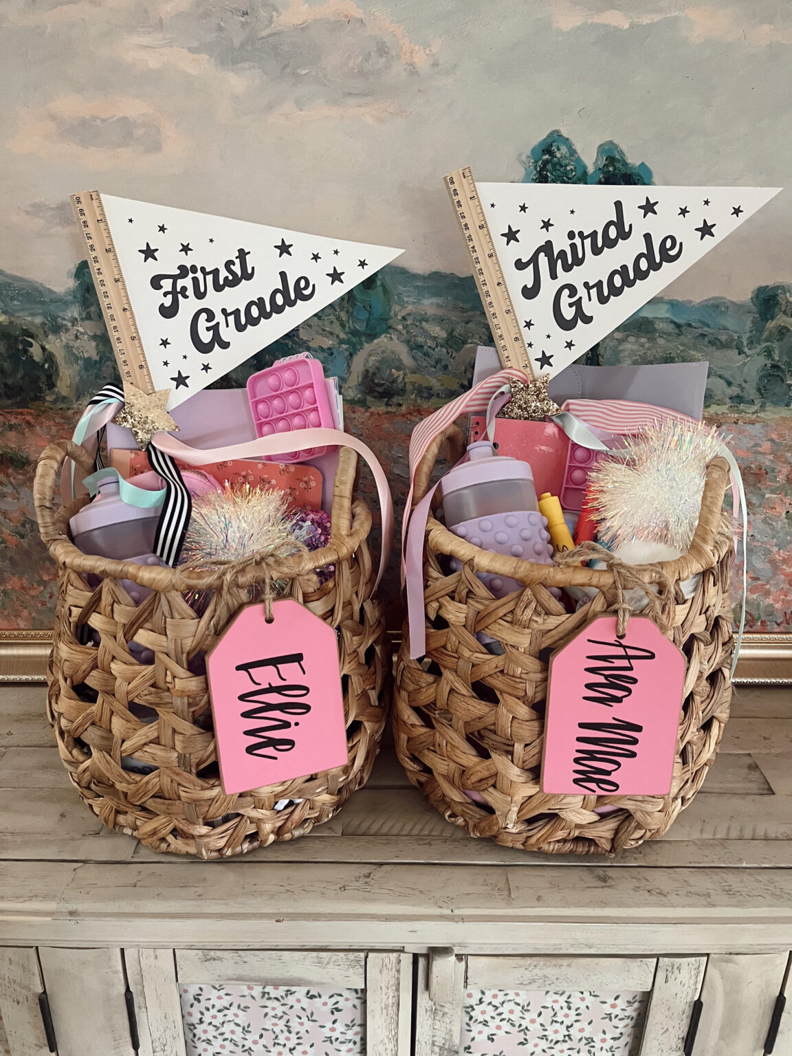 back to school basket ideas - amanda party + home
