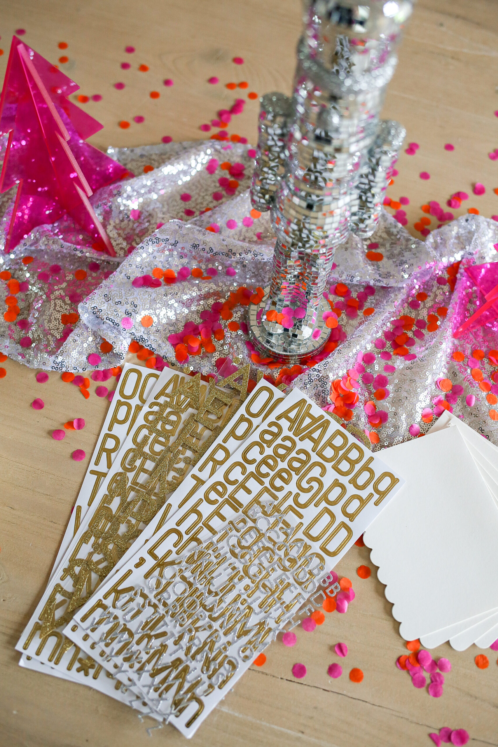 christmas card-making party - amanda party + home