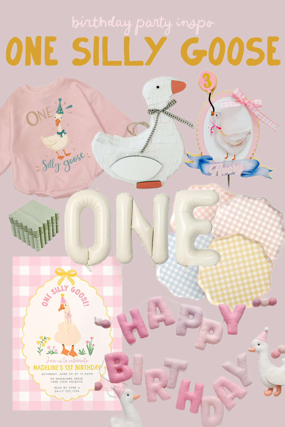 One Silly Goose Birthday Party - amanda party + home
