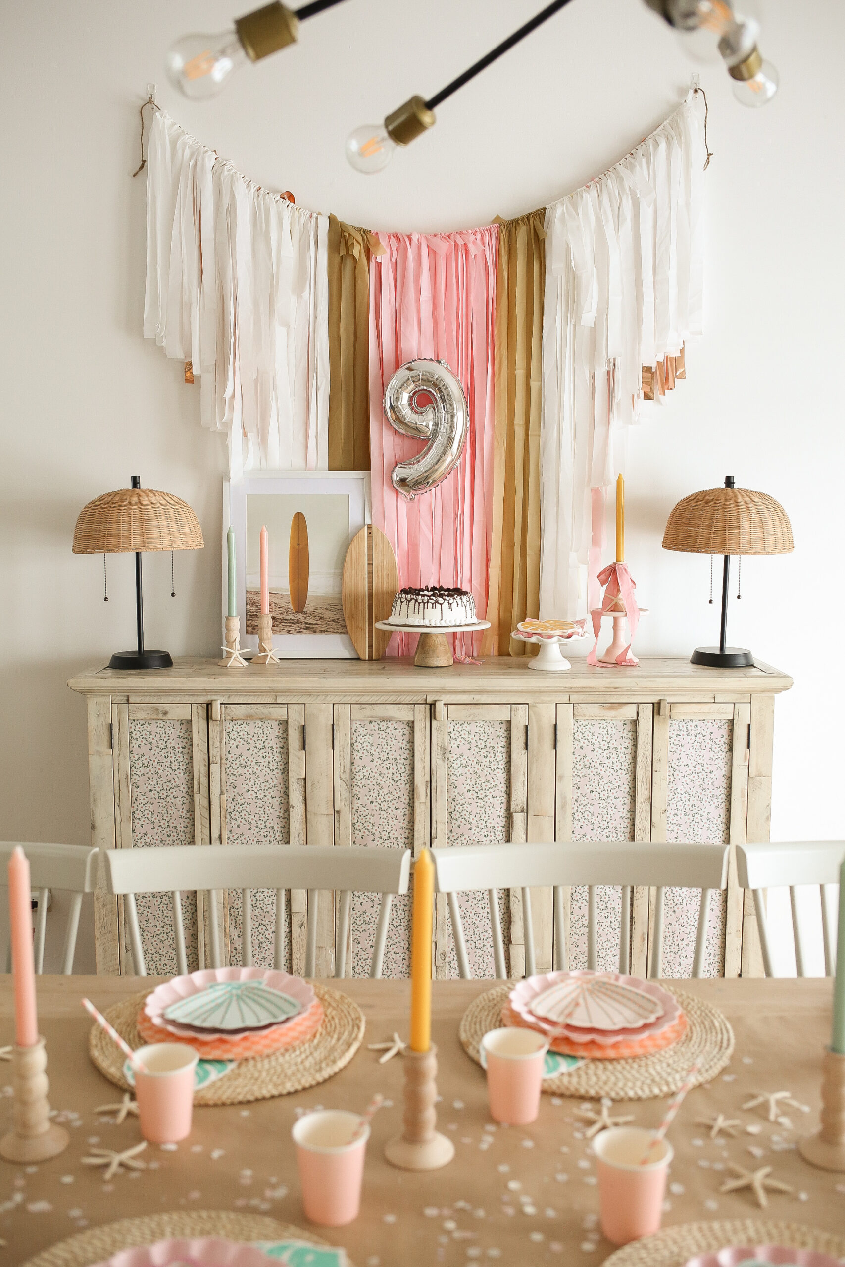 Ava’s Pink Palm Puff Birthday Party - amanda party + home