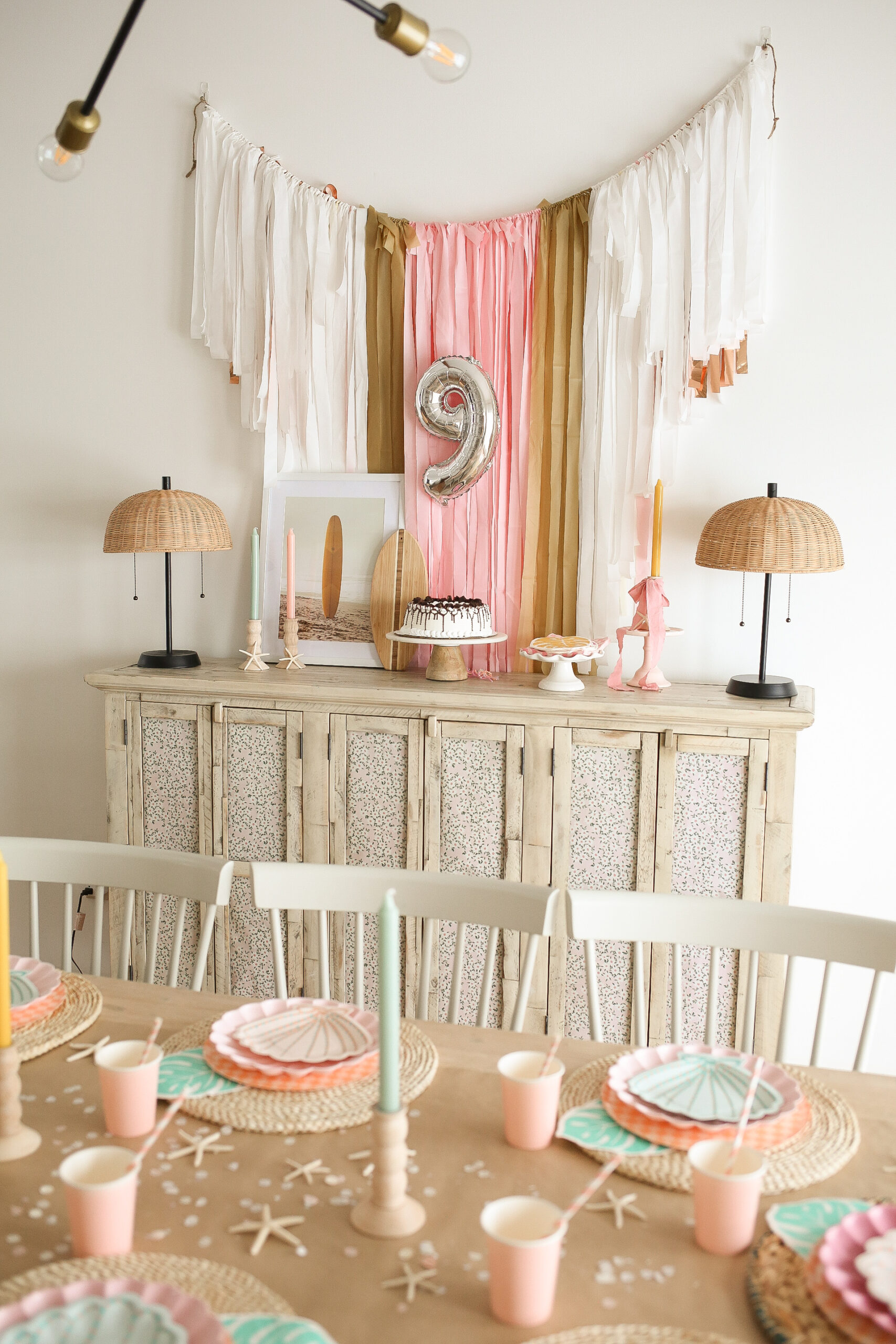 Ava’s Pink Palm Puff Birthday Party - amanda party + home