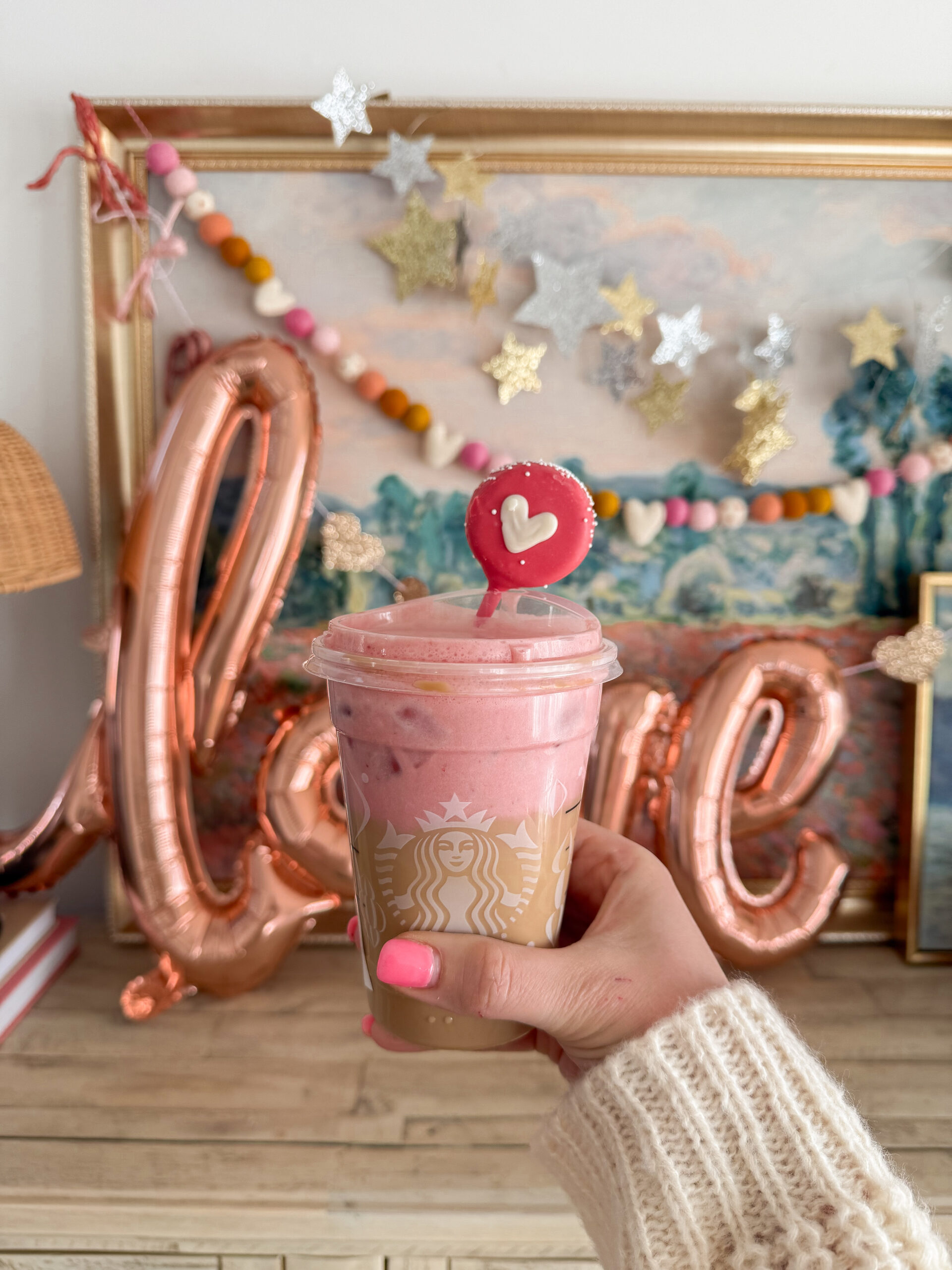 Viral Starbucks Valentine’s Day Drink - amanda party + home