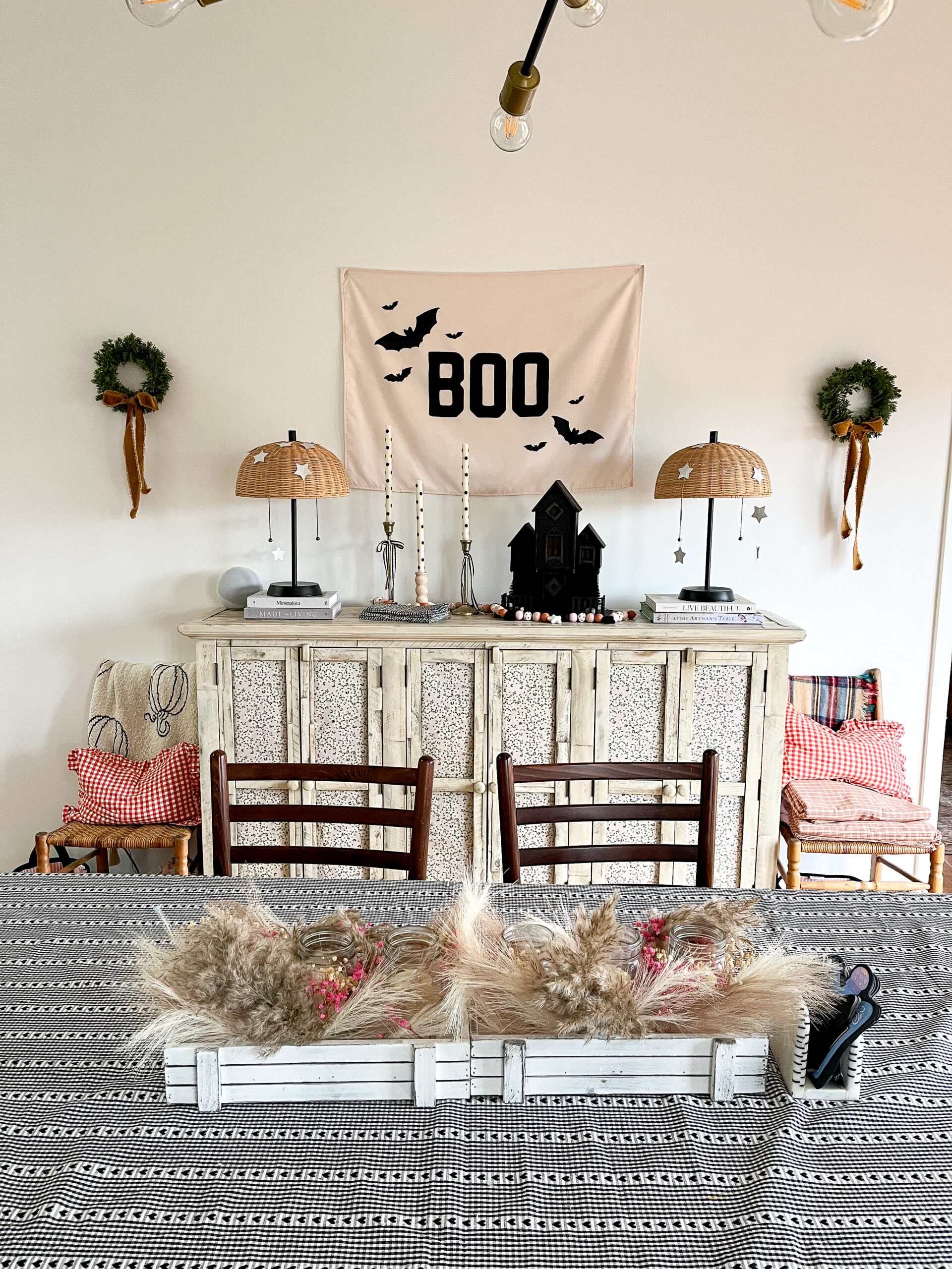 Neutral Halloween Decor - amanda party + home